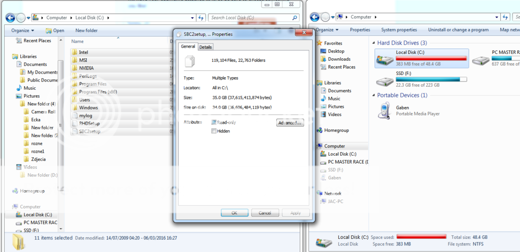 C drive almost full, but should not be. | Tom's Hardware Forum
